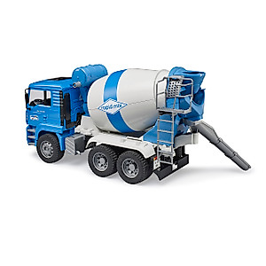 Bruder 02744 MAN Cement Mixer Realistic Construction Truck for Pretend Play
