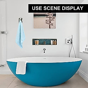 Waldd 3 Pieces Self Adhesive Towel Hook Holder Grabber Kitchen Dish Towel Hook Wall Mount Non-Drilling Towel Hangers Rack Hand Towel Hook Tea Towel Holders for Bathroom Kitchen