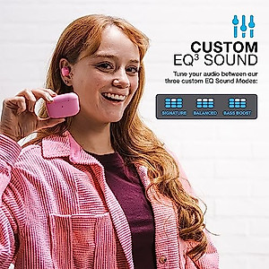 JLab Go Air Pop True Wireless Bluetooth Earbuds + Charging Case, Pink, Dual Connect, IPX4 Sweat Resistance, Bluetooth 5.1 Connection, 3 EQ Sound Settings Signature, Balanced, Bass Boost