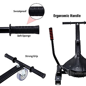 Camelmother Hoverboard Seat Attachment Transform Your Hoverboard into Go Kart for Kids or Adults,Adjustable Hoverboard Accessories for Self Balancing Scooter