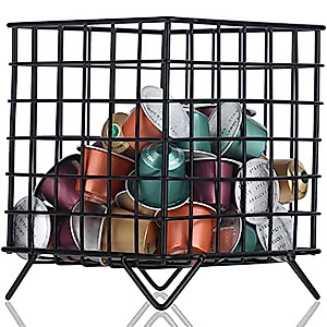 Coffee Pod Holder, Large Capacity K Cup Holder and Coffee Storage Coffee Pod Organizer for Coffee Station Organizer and Coffee Pod Storage K Cup Holders for Counter Coffee Bar (Matte black)