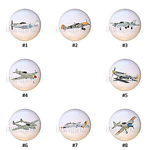 Military Aircraft by SVG Airplane DECORATIVE Drawer Pulls Dresser KNOBS