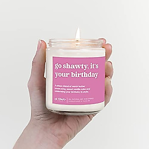 CE Craft Go Shawty, It's Your Birthday Candle - Candles Gifts for Women, Birthday Cake Scented Soy Candle, Birthday Gift for Her, Vanilla Buttercream Cupcake Candle, Birthday Candles Gift