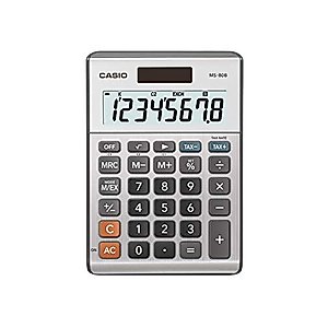 Casio MS-80B Standard Function Desktop Calculator,Black 147D×103W×28.8H mm