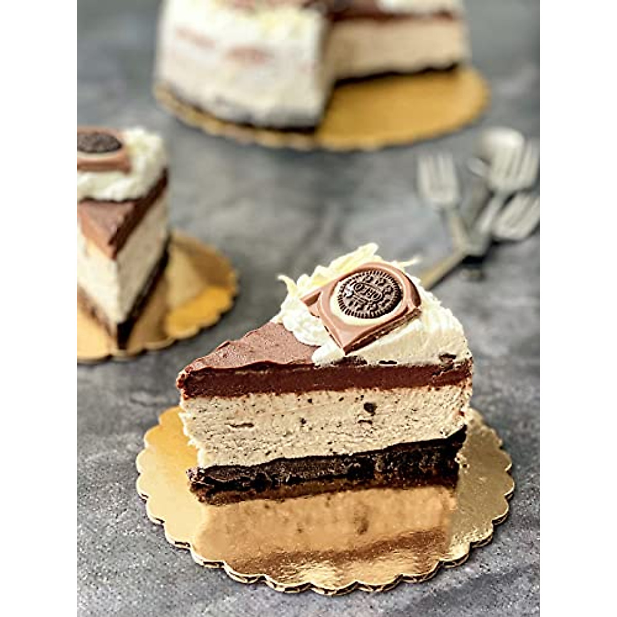 The Baker Celebrations Combo Pack 6 inches Cake Circle Boards Black White Gold (15)