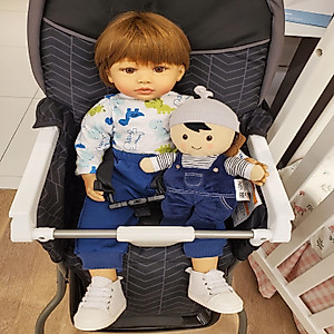 My First Doll, First Soft Plush Baby Doll with Rattle | 12 Inch Sleeping Cuddle Plush Fabric Rag Doll for Baby, Toddler Girls and Boys (Liam (Hat))