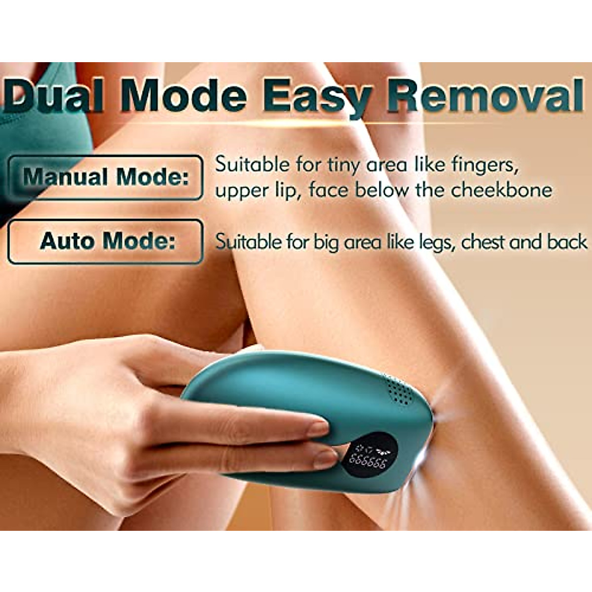 Vimproce IPL Hair Removal with Cooling System, Permanent Hair Removal Device for Women and Men, Painless Hair Remover Upgraded to 999999 Flashes for Face Arm Armpit Leg Bikini Line Home Use, Corded