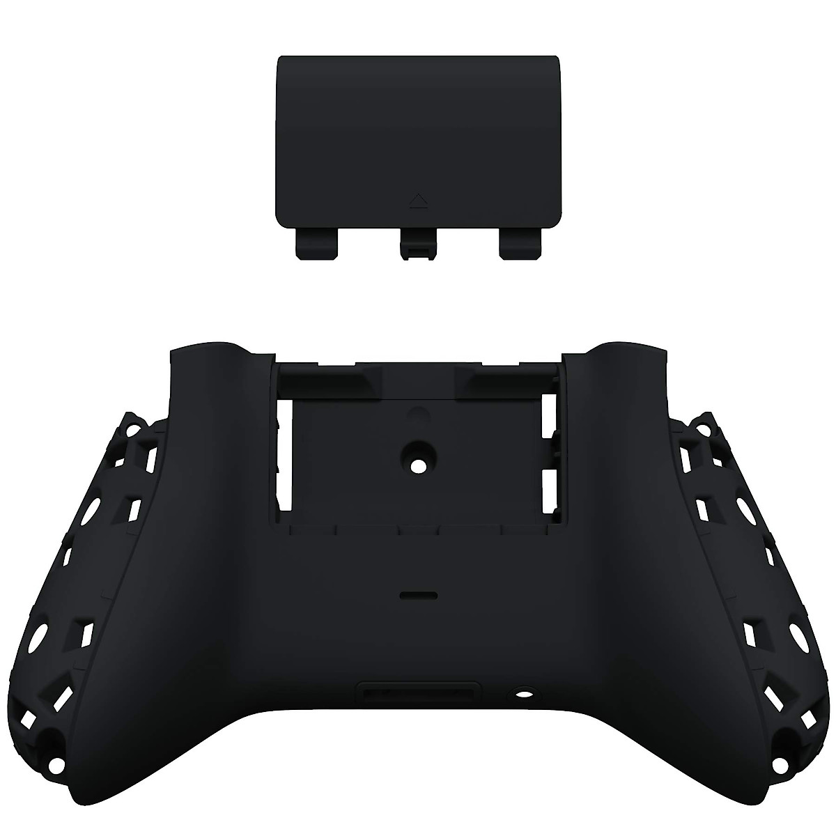 eXtremeRate Custom Back Cover Shell for Xbox Core Wireless Controller, Black Replacement Controller Battery Cover & Bottom Shell for Xbox Series X & S Controller [Controller NOT Included]