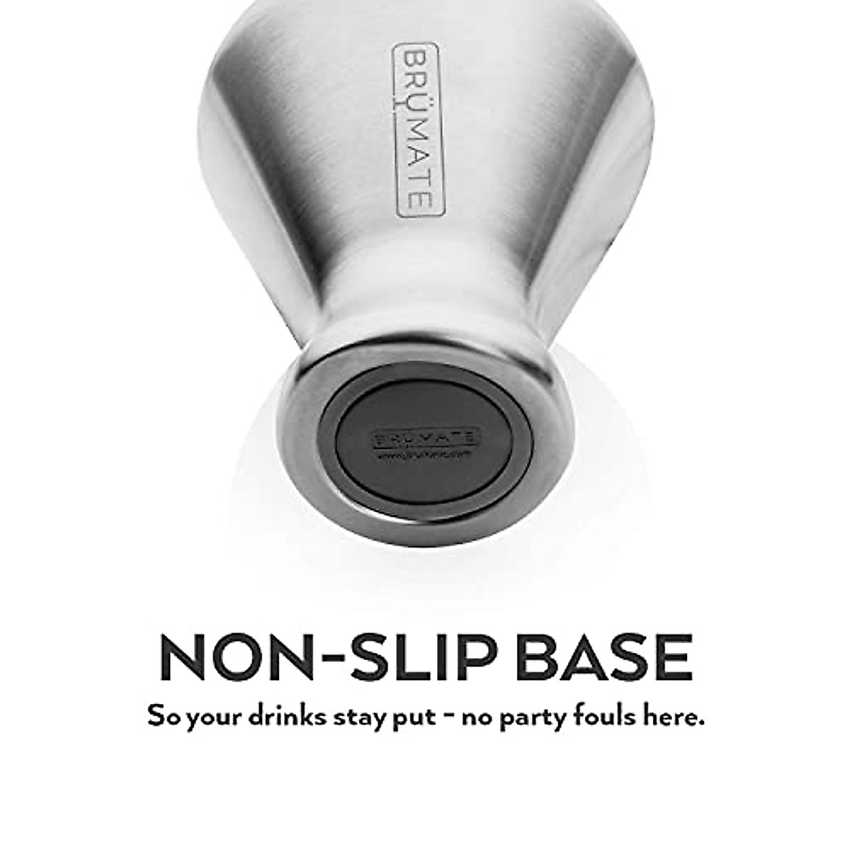 BrüMate MargTini 10oz Martini Margarita Tumbler - Made With Vacuum-Insulated Stainless Steel (Carrara)