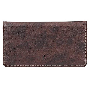 Christian Art Gifts Checkbook Cover for Women & Men - Trust in The Lord - Christian Brown Wallet Faux Leather Bifold Checkbook Cover for Duplicate Checks ID Credit Cards & Pen Loop Holder -Provers 3:5