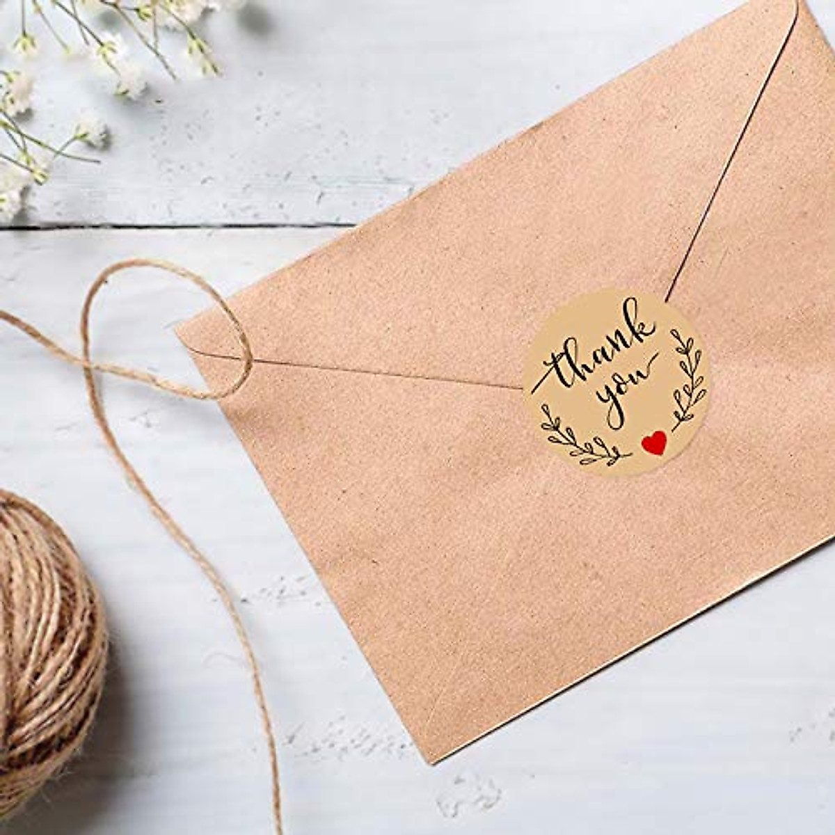 1.5" Thank You Stickers, Thank You for Small Business Stickers, Thank You Stickers Roll, Handmade Stickers for Delivery, Decoration, Gifts, Packaging, Party, Easter Gifts, Bakery Boxes, 500PCS/Roll