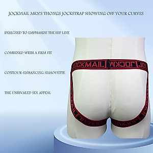 JOCKMAIL Mens Underwear JockStrap Stretch Mens Jock Strap G-string Athletic Jockstrap Mens Sport Underwear Jockstrap Red