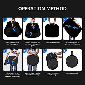 LTRINGYS Photo Studio Light Box 24''x24'' with LED Lights, Collapsible Photography Photo Background Shooting Tents with 4 Photo Backdrops(Black, White, Blue ,Green) 5500K US Plug