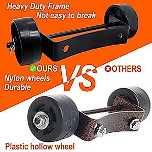 2 Pack Universal Patio Heater Wheel Kit-Propane Gas Patio Heater Wheels Replacement Universal Movable Wheel Patio Heater Parts Outdoor Umbrella Gas Heater Wheel Kit Gas Liquefied Gas Patio Heater