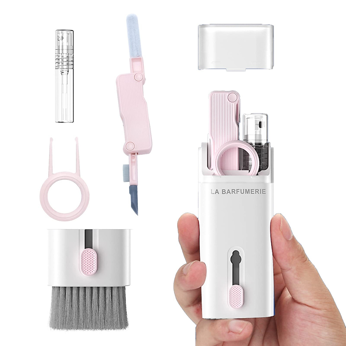LA BARFUMERIE Electronics Cleaner Kit. Keyboard Brush, Airpod Cleaning Tool, Phone Screen Cleaner. for Computers, MacBooks, Laptops, Airpods Pro, Headphones.