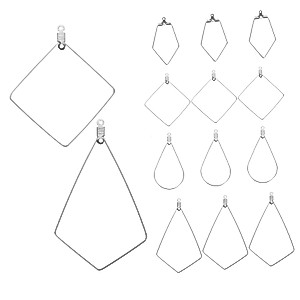 48 Pcs DIY Earring Hoop Earrings Finding DIY Hoops Earring Hoops DIY Charm Ring DIY Earring Circles Earring Findings Charms Round Earring Circle Charms Pendant Charms for Earrings