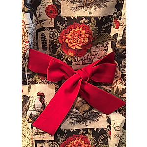Blender Cover for Ninja-Reversible blender cover. Kitchen design: Rooster/Flowers/Ribbons to make your own adjustable bow.