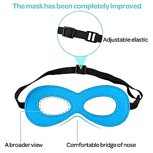 AIMIKE Superhero Capes and Masks, DIY Dress Up Capes and Masks Set, 4 Packs with Stickers