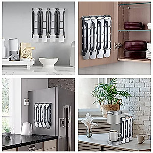 Kedofa K Cup Holder for Keurig- Coffee Pods Holder Side & Wall Mount Hanging- K-cups Pods Organizer, K-pod Storage Stands Rack- Save kitchen Space- Black (2 Rows/for 10 K Cups)