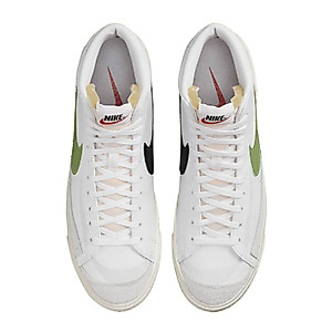 Nike Unisex Blazer Mid '77 Shoes Basketball, White Chlorophyll Black Sail, 11 US Women