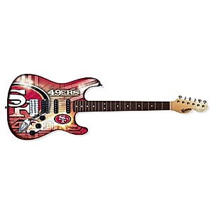 Woodrow Guitar by The Sports Vault NFL San Francisco 49ers Northender Electric Guitar