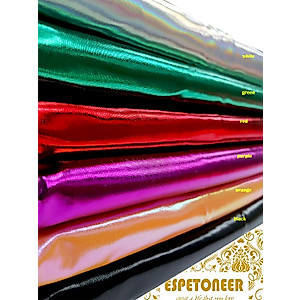 Hologram Solid Fabric by The Yard Shiny Fashion Crafts & Decoration 56"Wide Black 2yards