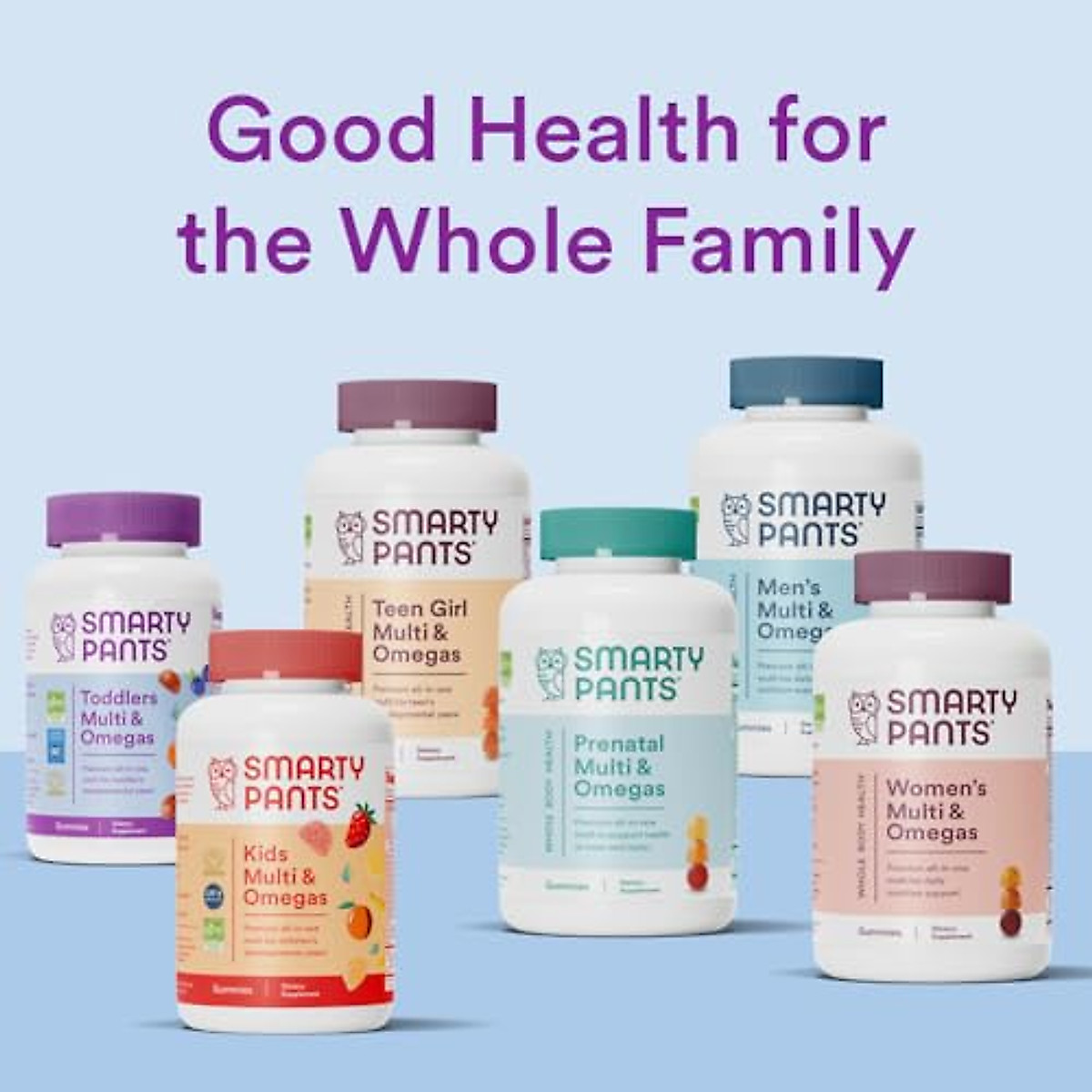 SmartyPants Toddler Multivitamin Gummies: Omega 3 Fish Oil (EPA/DHA), Vitamin D3, C, Vitamin B12, B6, Vitamin A, K & Zinc for Immune Support, Gluten Free, Three Fruit Flavors, 90 Count (30 Day Supply)