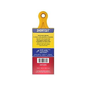 Wooster Brush Z3215-2 Shortcut Bristle Angle Sash Paintbrush, 2-Inch, 2 Inch, White,Yellow