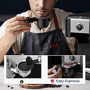 ROLTIN Espresso Coffee Machine Maker 20 Bar, Capuccino, Frothing Milk Foam, 1250W,Steam Nozzle Capacity 0.97L Removable Drip Tray Compatible with Preparing Drinks