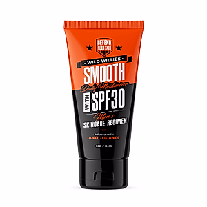 Wild WIllies Men's Daily Facial Moisturizer with SPF 30 - Smooth Moisturizer Formulated with Antioxidants and Essential Oils to Protect Your Skin - Lightweight Face Lotion for Dry or Oily Skin