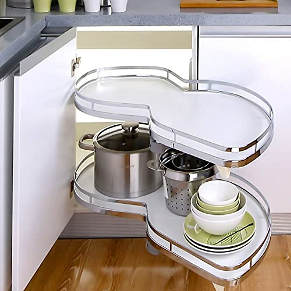 Ebusin Swing Right Blind Corner Cabinet Pull Out,