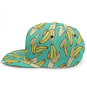 antkondnm Funny Banana Hat for Men/Women Flat Brim Baseball Cap Snapback Trucker Hat