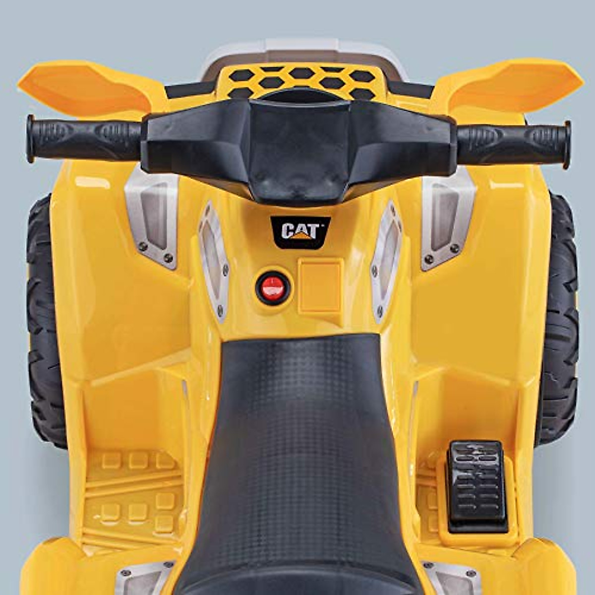 Kid Trax CAT Toddler Quad Ride On Toy, 6 Volt Battery, 1.5-3 Years Old, Max Weight 44 lbs, Single Seater, Yellow (KT1575AZ)