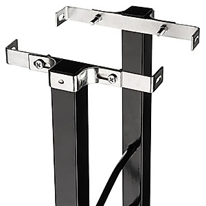 Architectural Mailboxes Montroso Galvanized Steel Mailbox Post, Compatibility Code A, MON00BPEC, Black