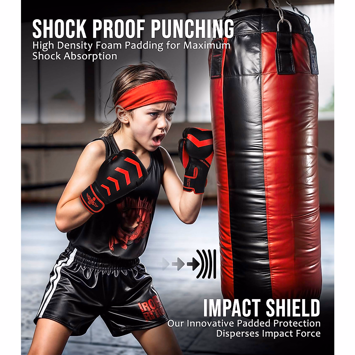 Exxact Sports Knockout Youth Boxing Gloves for Kids (3-15 Years) with Padded Protection and Wrist Support, Durable Engineered Leather Kids Boxing Gloves for Sparring (Pink/Green, 4 OZ)