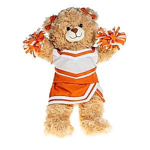Plush Toys Wonderland Orange and White Cheer Uniform for 6-10 Inch Stuffed Animals - Bring Spirit to Your Plush Friend Toys Gift's for Kids !