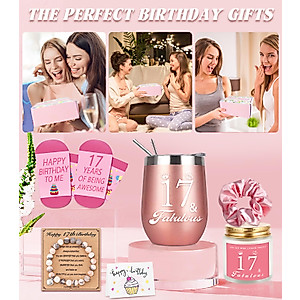 Awfrky 17th Birthday Gifts For Girls, Best Gifts For 17 Year Old Girl,Happy 17th 17 Year Old Girl Birthday Gift Ideas For Teens Daughter, Niece, Granddaughter, Sister Her, Bestie, Girlfriend