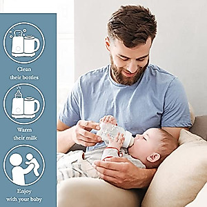 Avec Maman Baby Cuisine 4-in-1 Baby Food Processor - NEW 2023 - Baby Food Blender - Baby Food Steamer - Jar/Bottle Warmer - Bottle Cleaner - Baby Food Maker - BPA-Free & Certified Safe