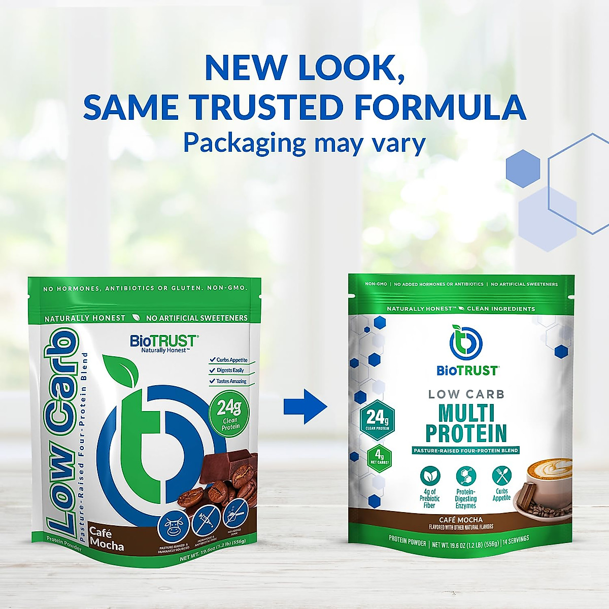 BioTrust Low Carb Protein Powder – Delicious Whey & Casein Blend from Grass-Fed Hormone Free Cows – Non GMO, Gluten Free (Cafe Mocha)