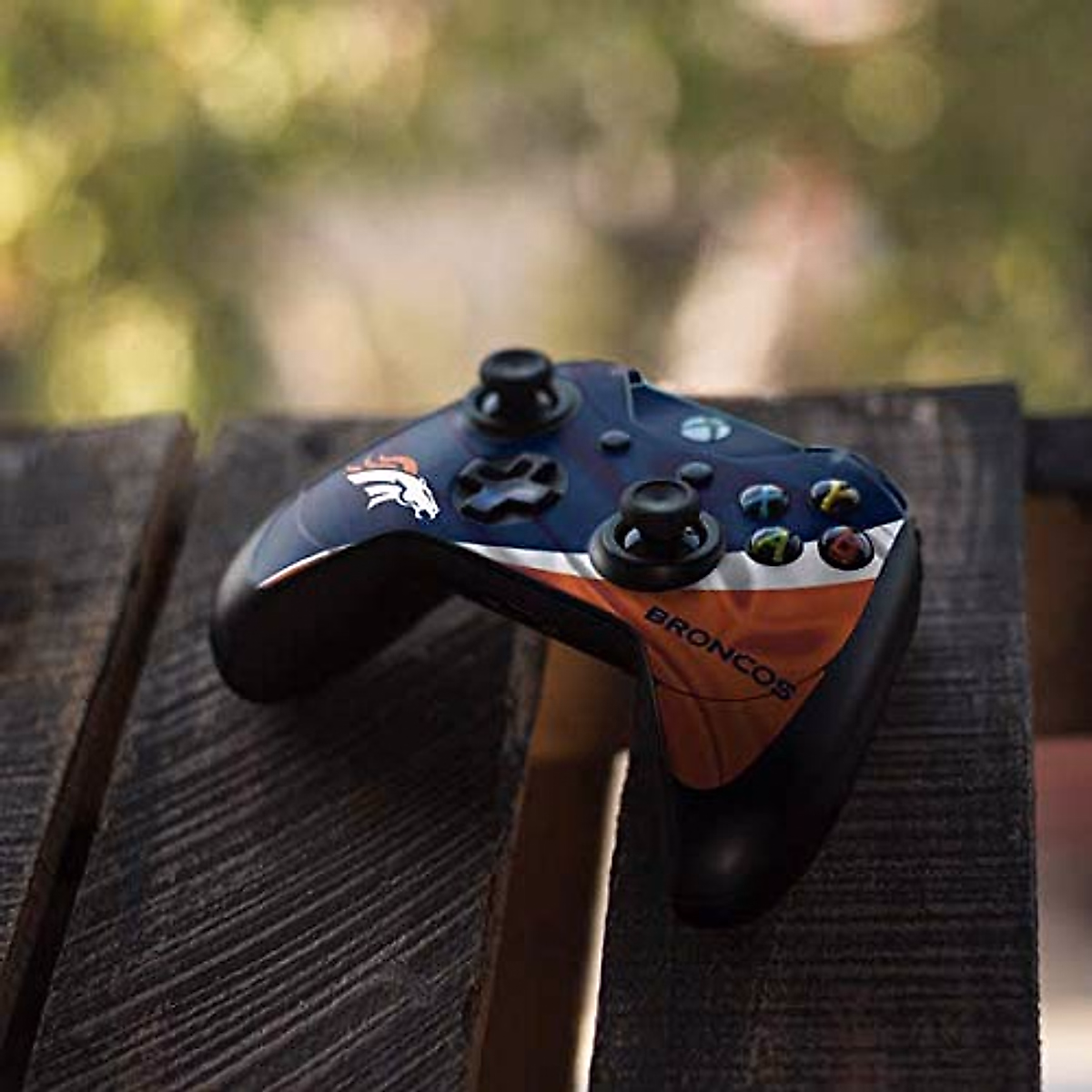 Skinit Decal Gaming Skin Compatible with Xbox One Elite Controller - Officially Licensed NFL Denver Broncos Design