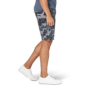 Wrangler Authentics Men's Stretch Twill Cargo Shorts, Turbulence Camo, 44