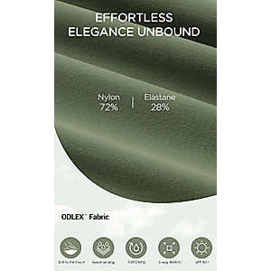 ODODOS ODLEX 2-Pack High Waist 7/8 Length Workout Leggings for Women, 25" Tummy Control Atheltic Yoga Pants, Black+Dark Olive, Small