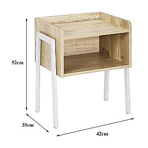 Bedside Table Modern Simple Bedside Table Industrial Style Bedroom Livingroom Cabinet Nightstands Modern Locker Bedside Storage Table Night Stand