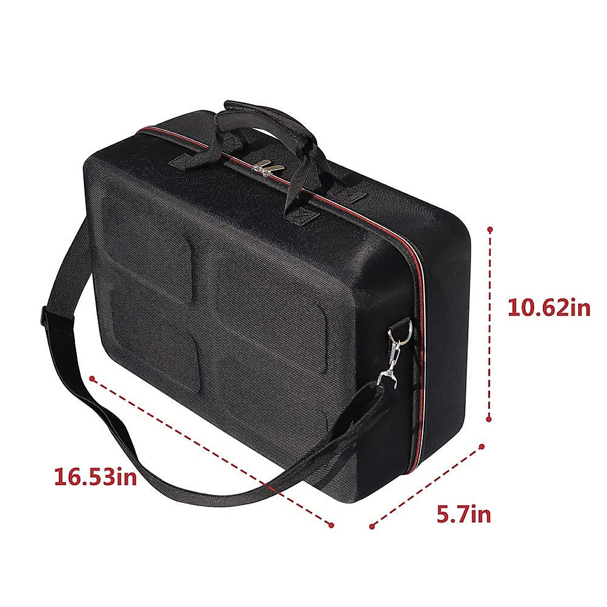 Traveling Storage Bag for PS5, Carrying Case for Sony Playstation 5 Console, Shockproof Scratchproof Hard Handbag, Store PS5 Controller, Pulse 3D Headset, and More Gaming Accessories (Black)