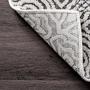 nuLOOM Exie Transitional Moroccan Area Rug, 10x14, Light Grey