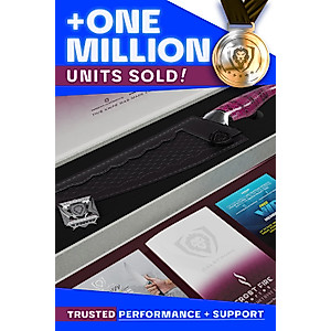 Dalstrong Chef Knife - 8 inch - Frost Fire Series - Frosted Amethyst Edition - HC 10CR15MOV Stainless Steel Kitchen Knife - Sand Blasted Frosted - Fuschia Honeycomb Handle - Sheath - NSF Certified