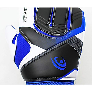 Amytrade Youth Adult Negative Cut Goalie Goalkeeper Gloves,Strong Grip for The Toughest Saves, with Finger Spines to Give Splendid Protection to Prevent Injuries (Orange, 7)