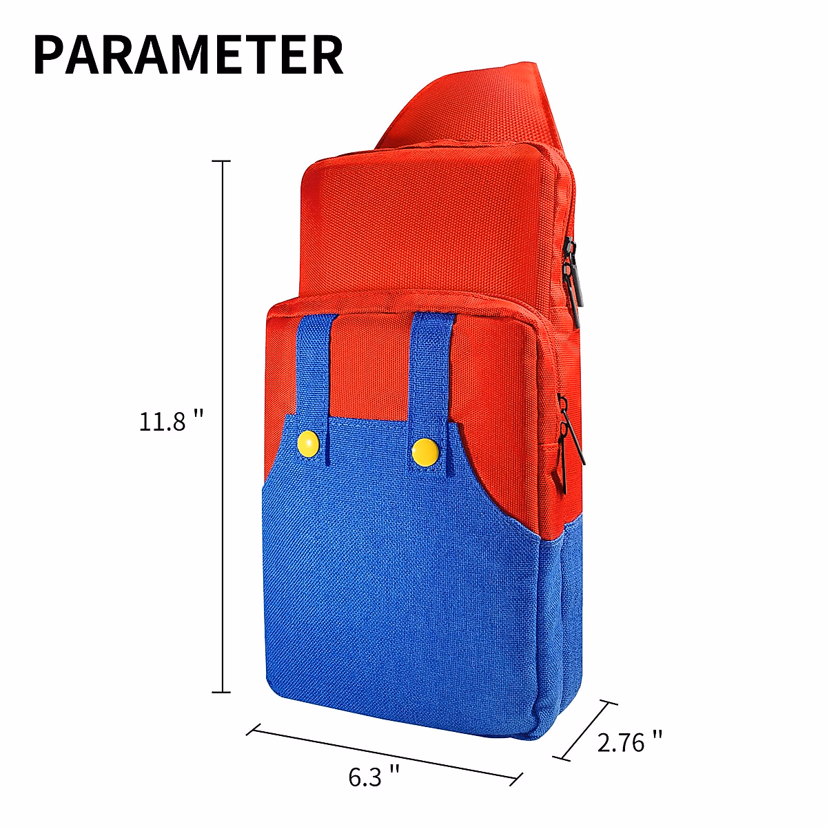 THRCIFLO Portable Crossbody Travel Bag, Cute Shoulder Bag Backpack, Durable Carrying Sling Bag for Game Accessories Storage