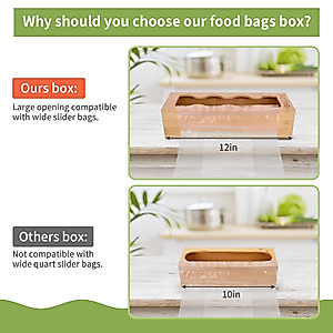 Ziplock Bag Storage Organizer and Dispenser, CAVENLLI 4 Pack Food Storage Bag Holders Compatible with Ziploc, Solimo, Glad, Hefty for Gallon, Quart, Snack, Sandwich, Candy, Variety Size Bags