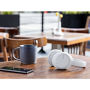 Sony WHCH710N Noise Cancelling Wireless Over-Ear Headphones - White